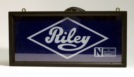 Lot 201 - A 'Riley' Illuminated Lightbox
