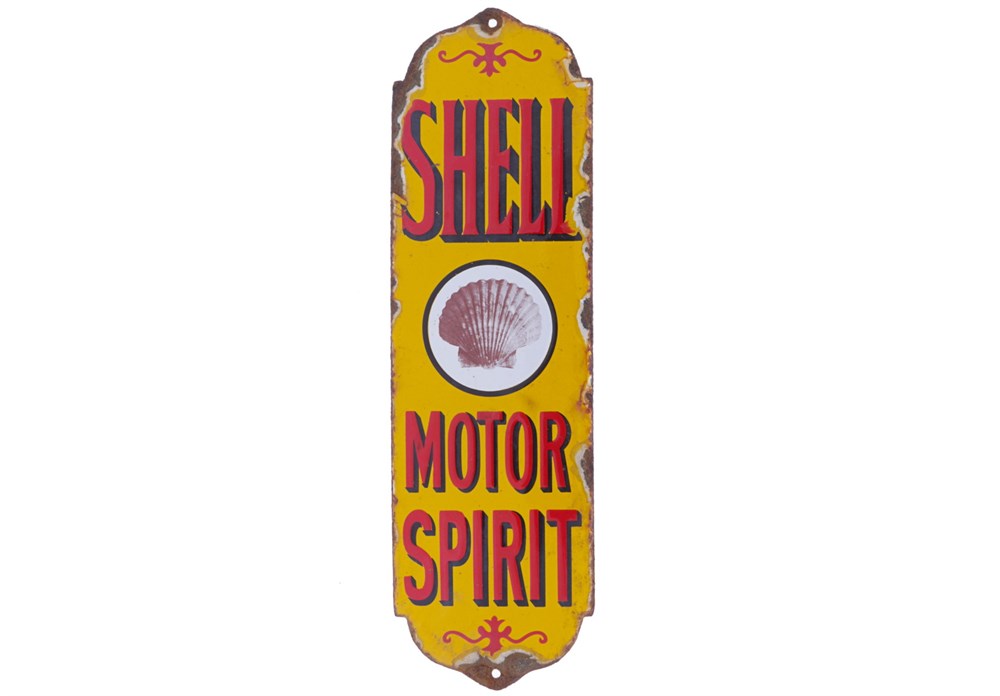 Lot 348 - A Shell Enamel Sign