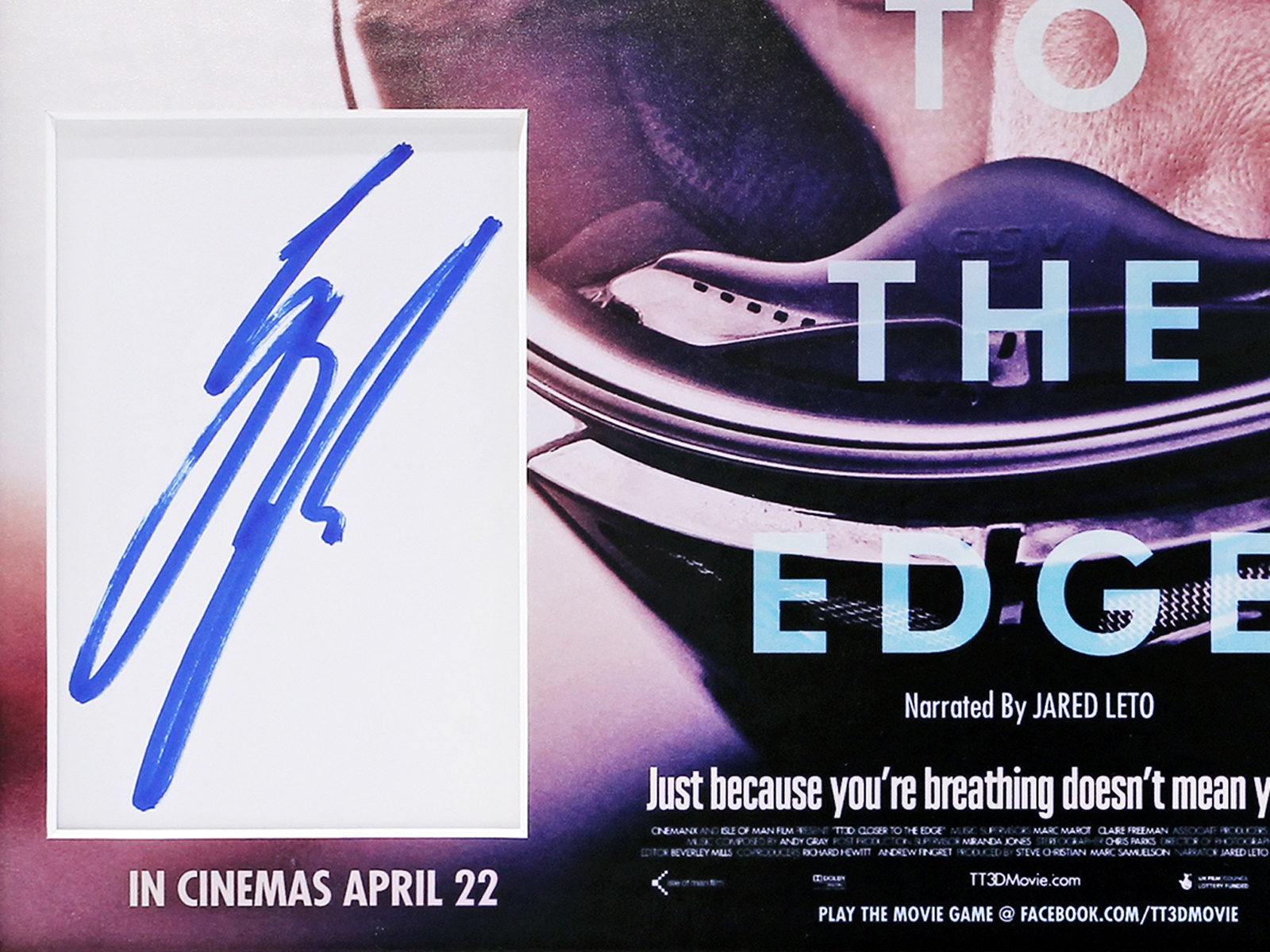 Lot 12 - Closer to the Edge / Guy Martin Autograph