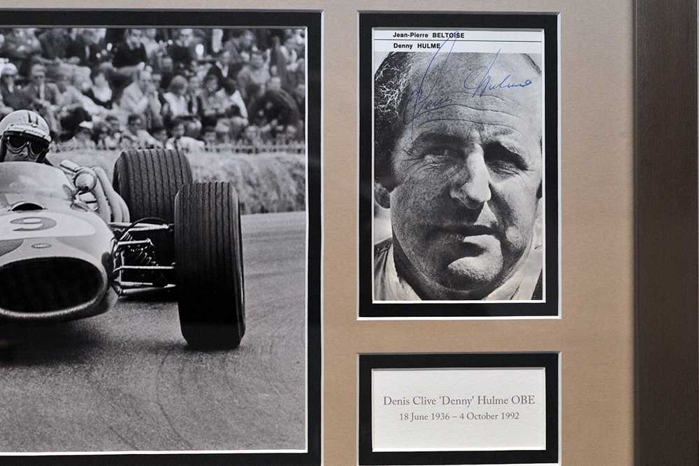 Lot 352 - Denny Hulme Autograph Presentation (1936