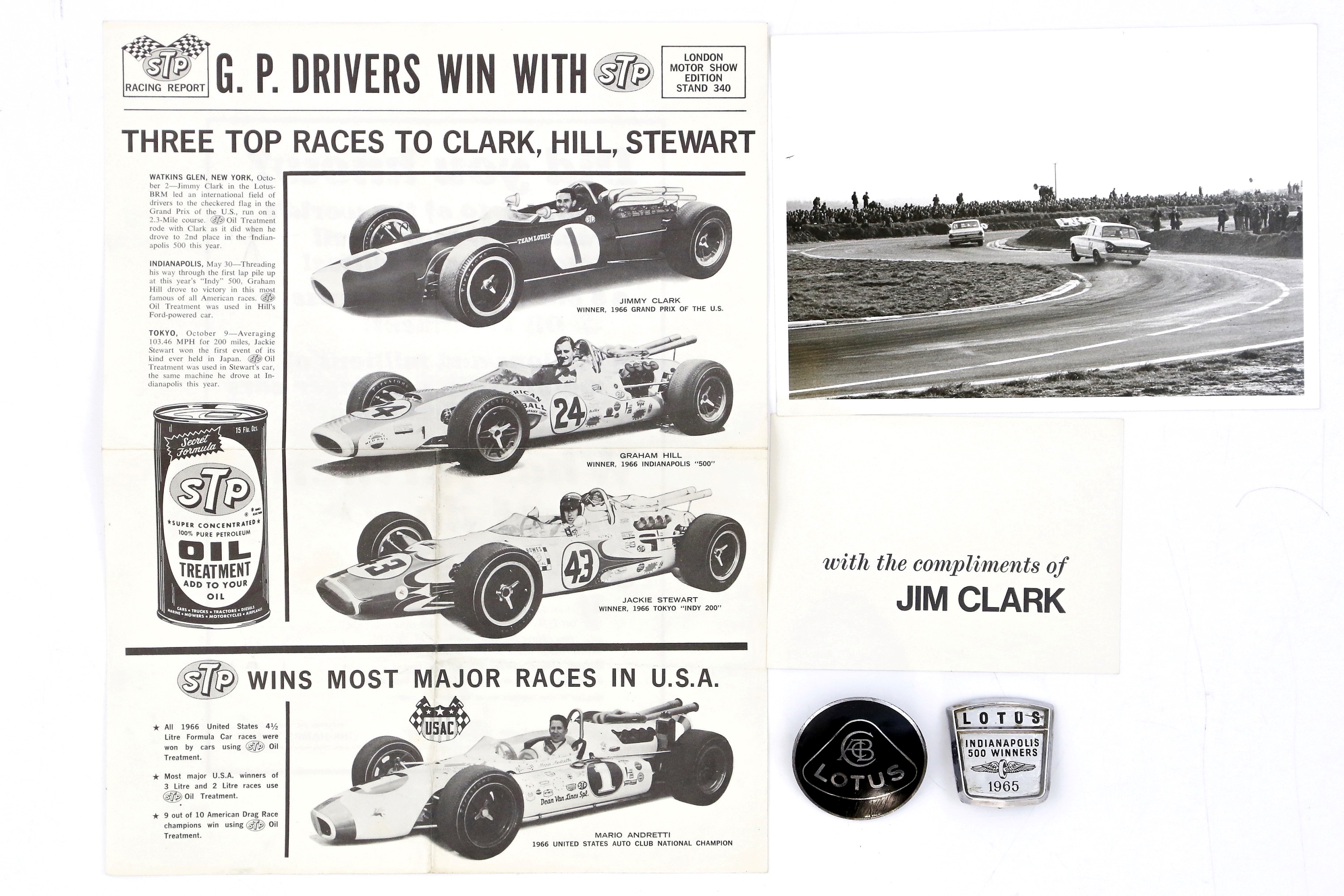 Lot 431 - Lotus / Jim Clark Ephemera