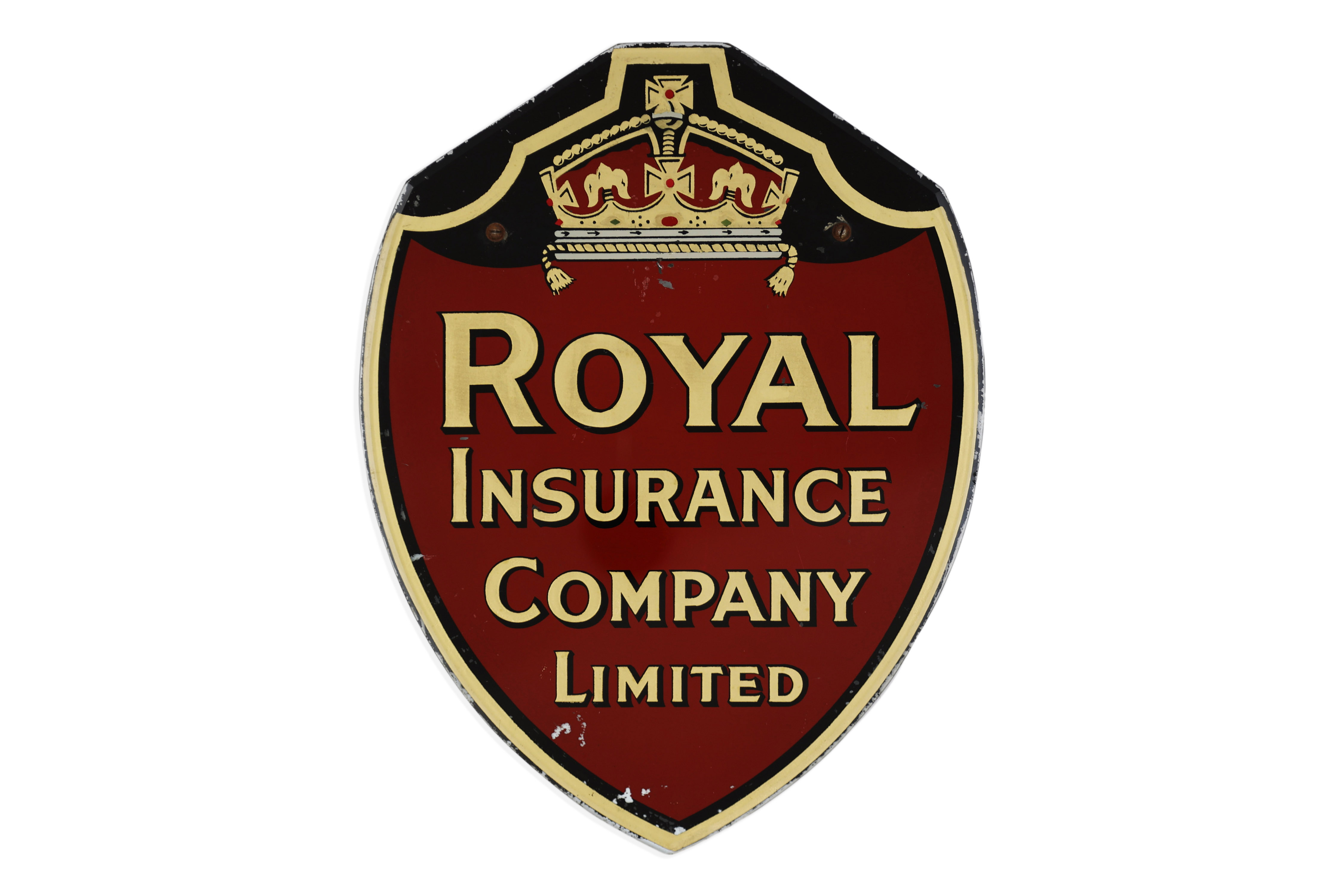 Lot 12 - Royal Insurance Company Glass Advertising