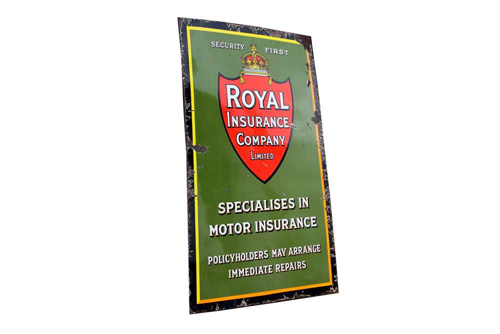 Lot 45 - A Very Large Royal Insurance Company Enamel