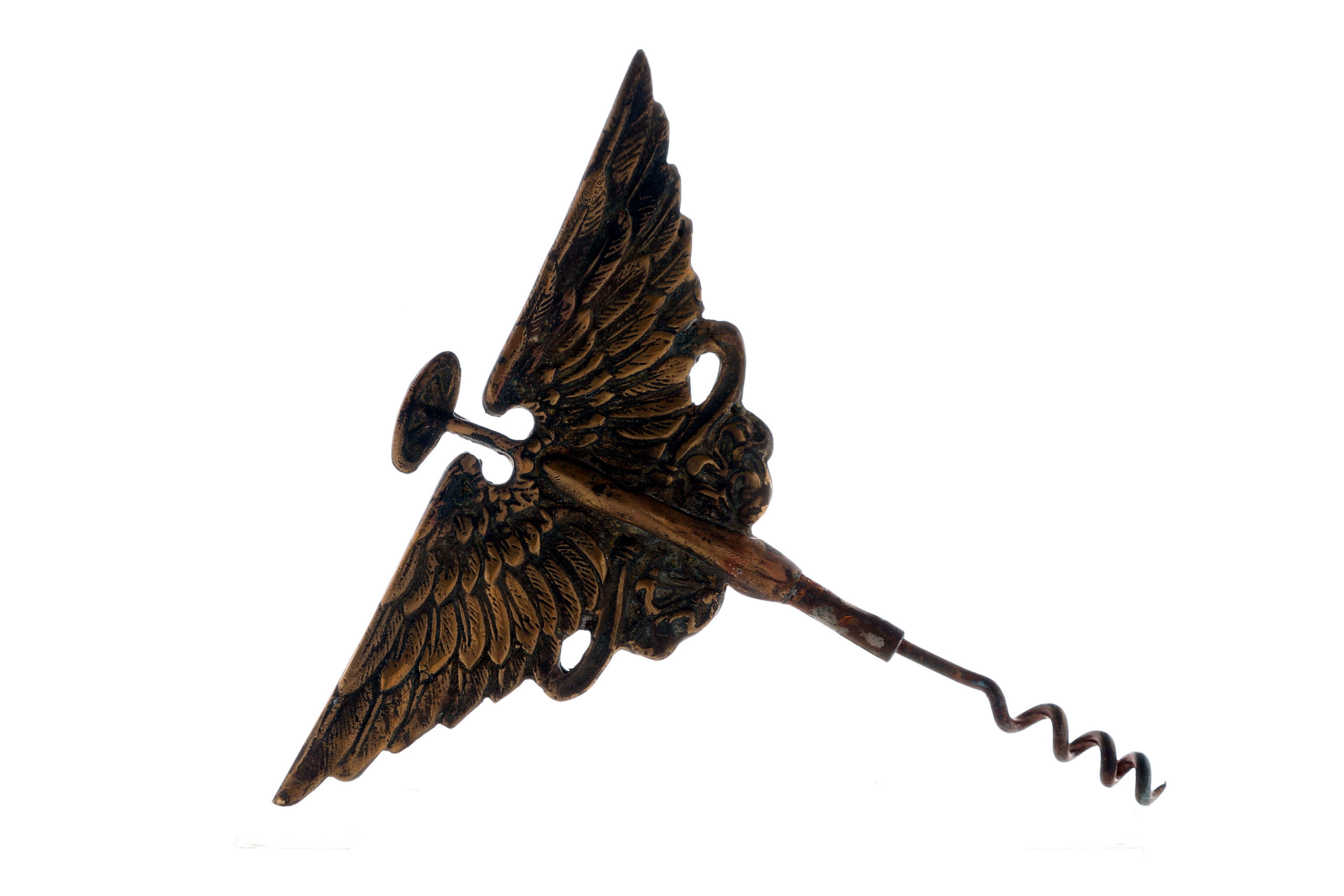 Lot 264 - A Brass Austin Winged Wheel Corkscrew