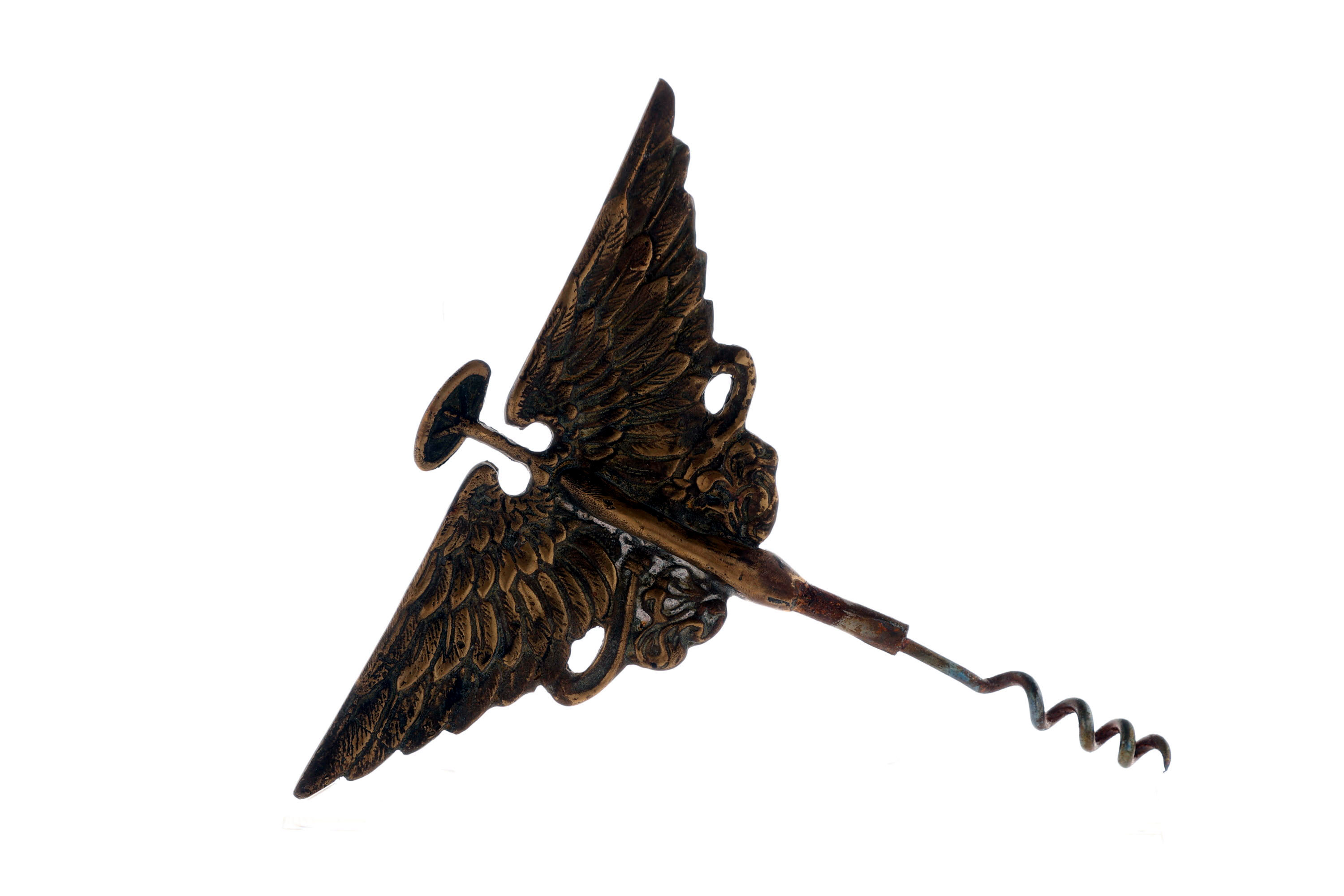 Lot 264 - A Brass Austin Winged Wheel Corkscrew