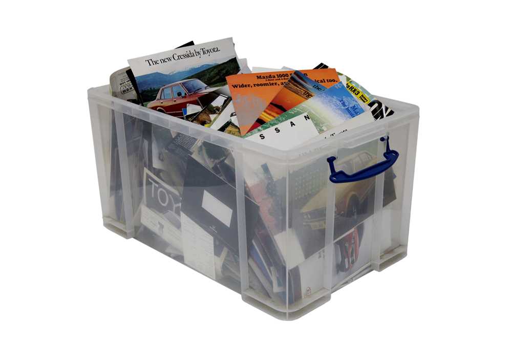 Lot 140 - Large Crate of Japanese Sales Brochures