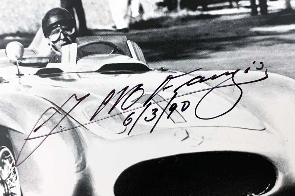 Lot 88 - J. M. Fangio Signed Photographic Print