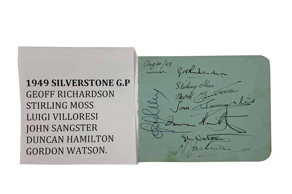 Lot 91 - Autographs Obtained at the 1949 British Grand