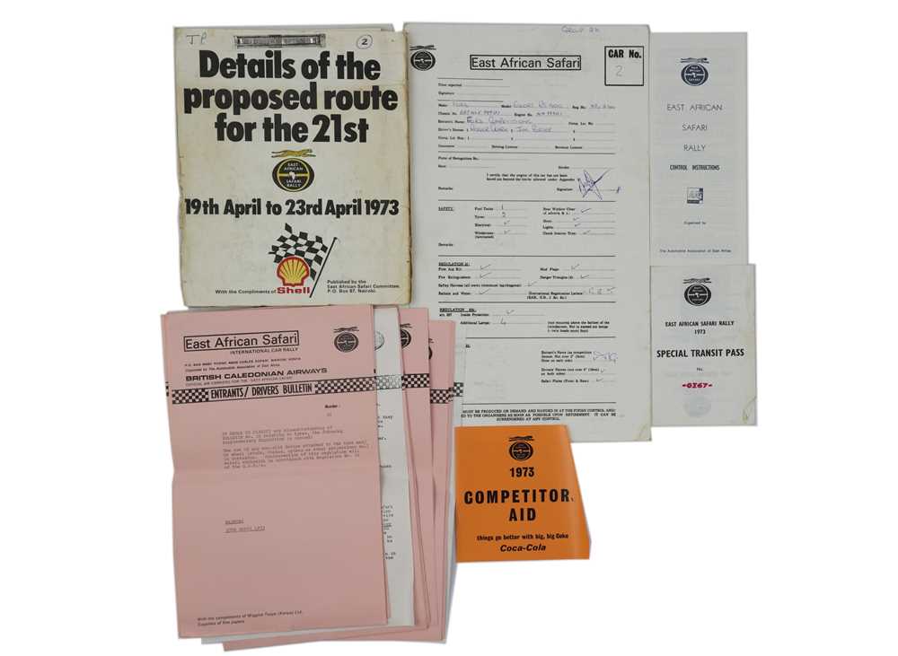 Lot 332 - East African Safari Rally 1973, Special