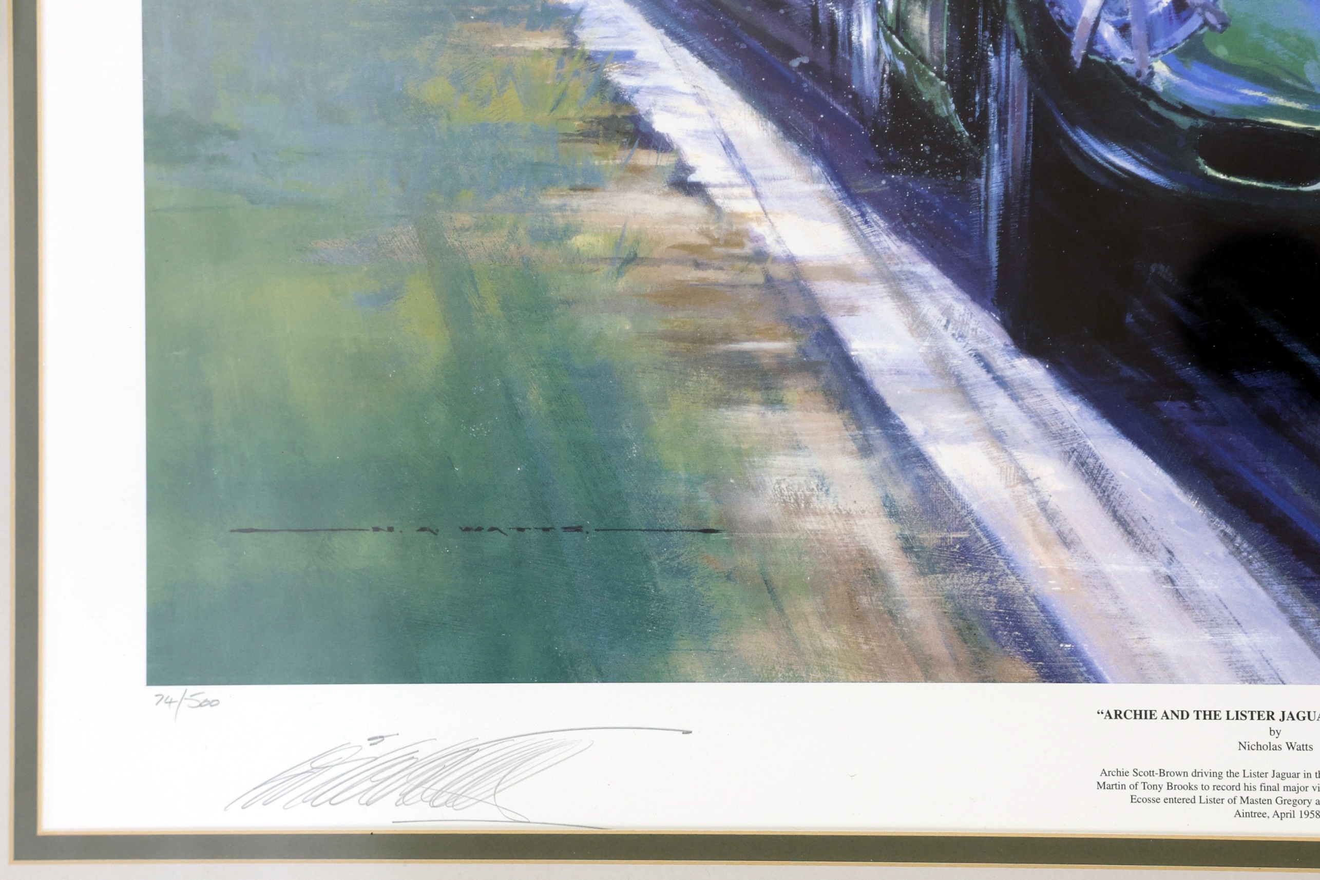 Lot 388 - Nicholas Watts Framed and Glazed Artwork