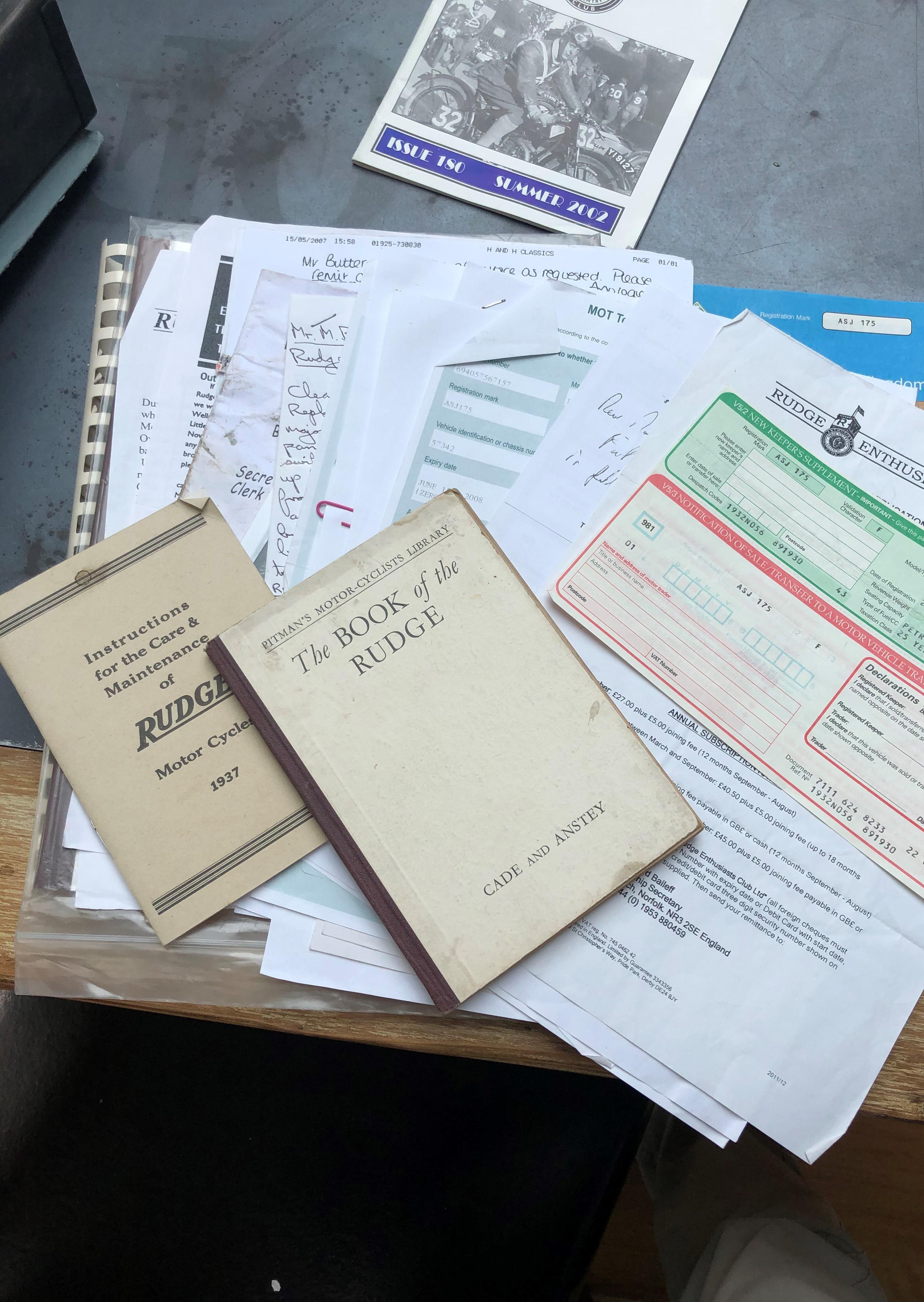 Lot 211 - 1936 Rudge Special