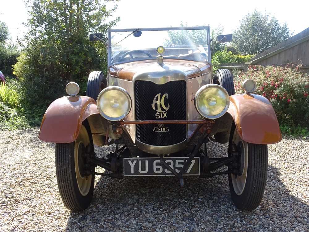 Lot 5 - 1926 AC Six Tourer