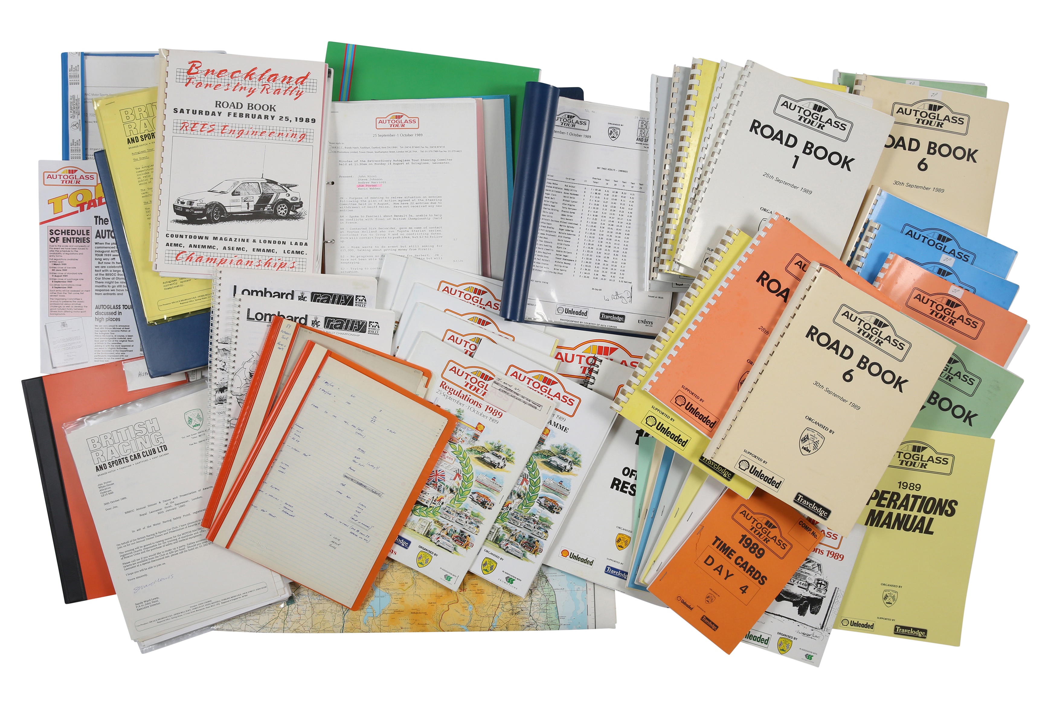 Lot 101 - Autoglass Tour Rallying Paperwork