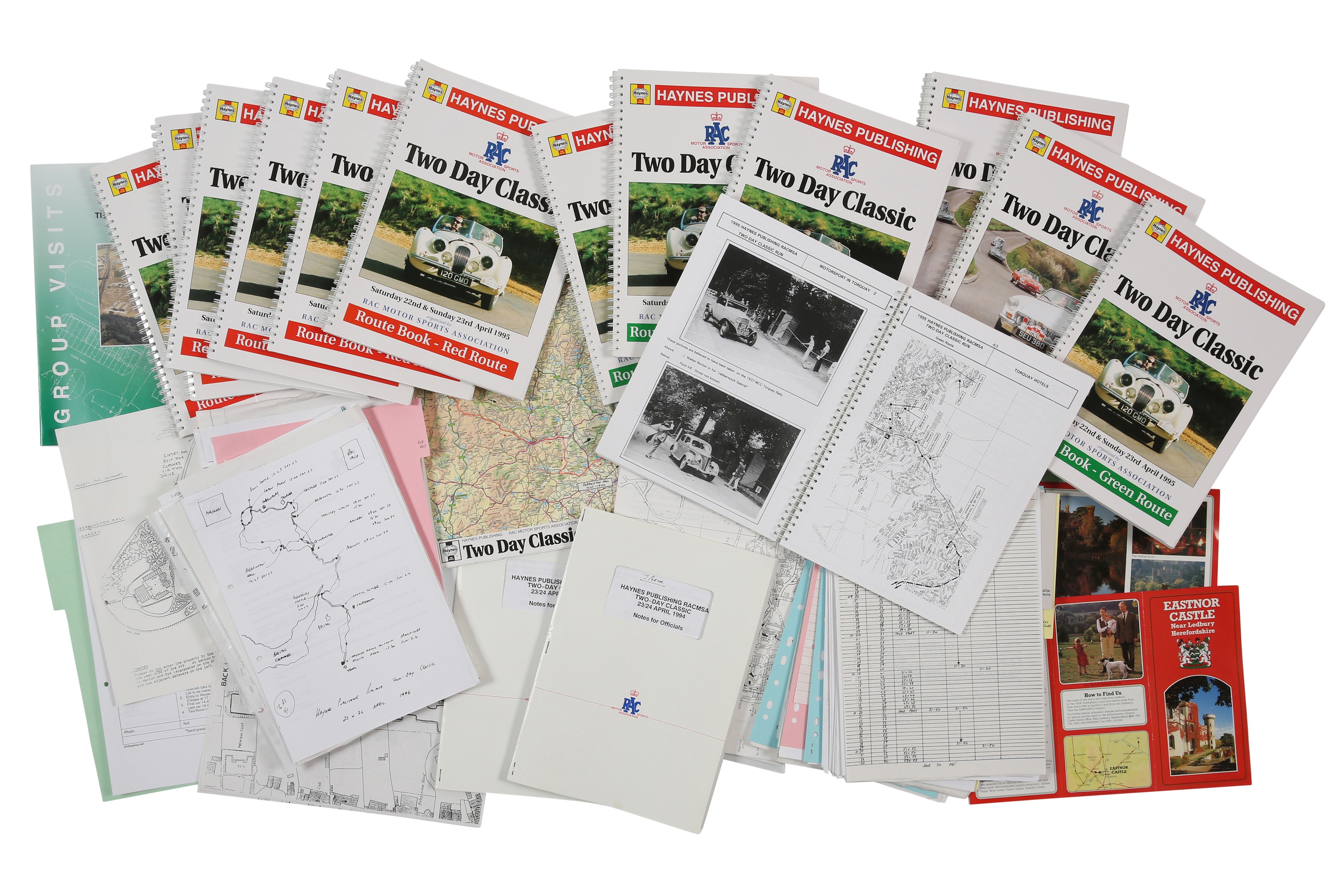 Lot 102 - Haynes Two-Day Classic Rally Paperwork