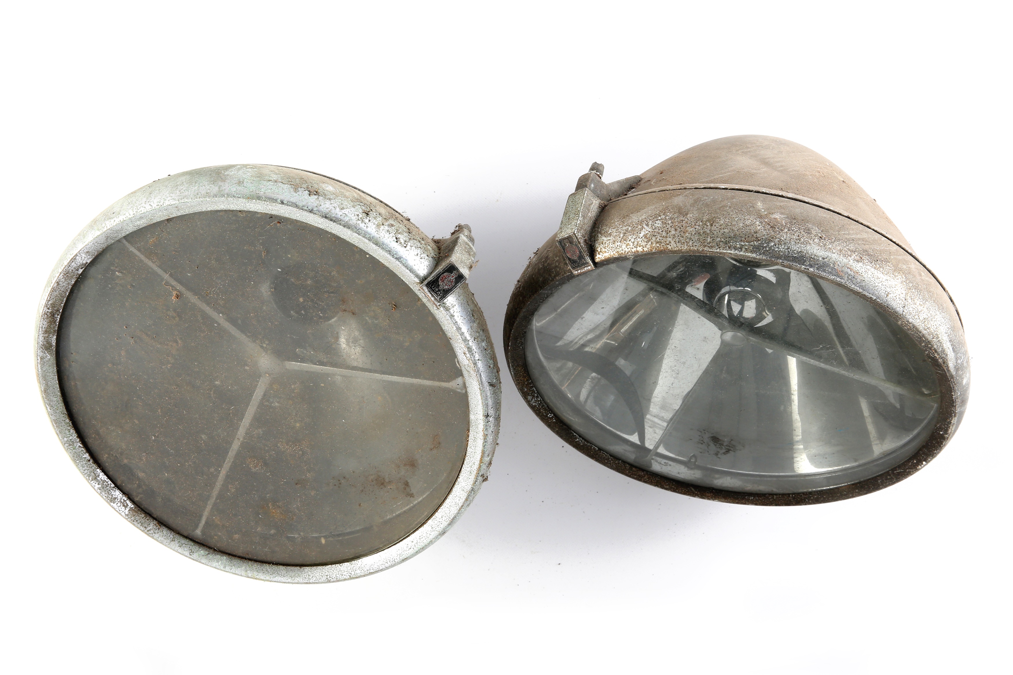 Lot 490 - A Pair of Lucas P100 Headlamps for