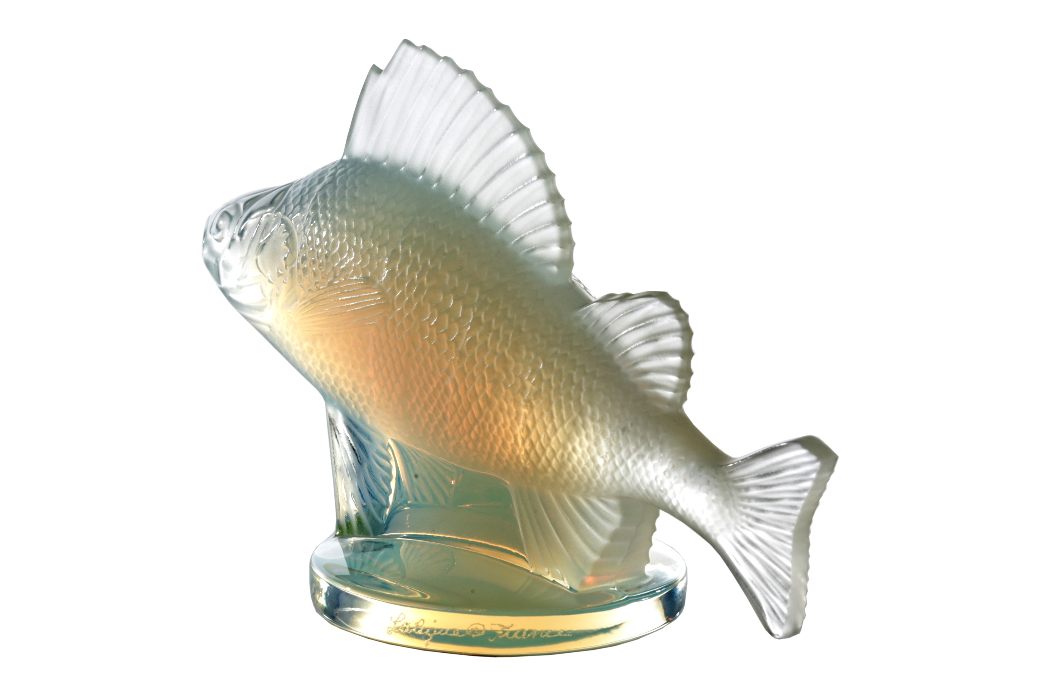 Lot 544 - A Rare Opalescent-Tinted Perch Glass