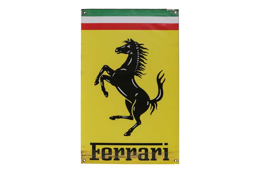 Lot 606 - A Large Ferrari Garage Banner