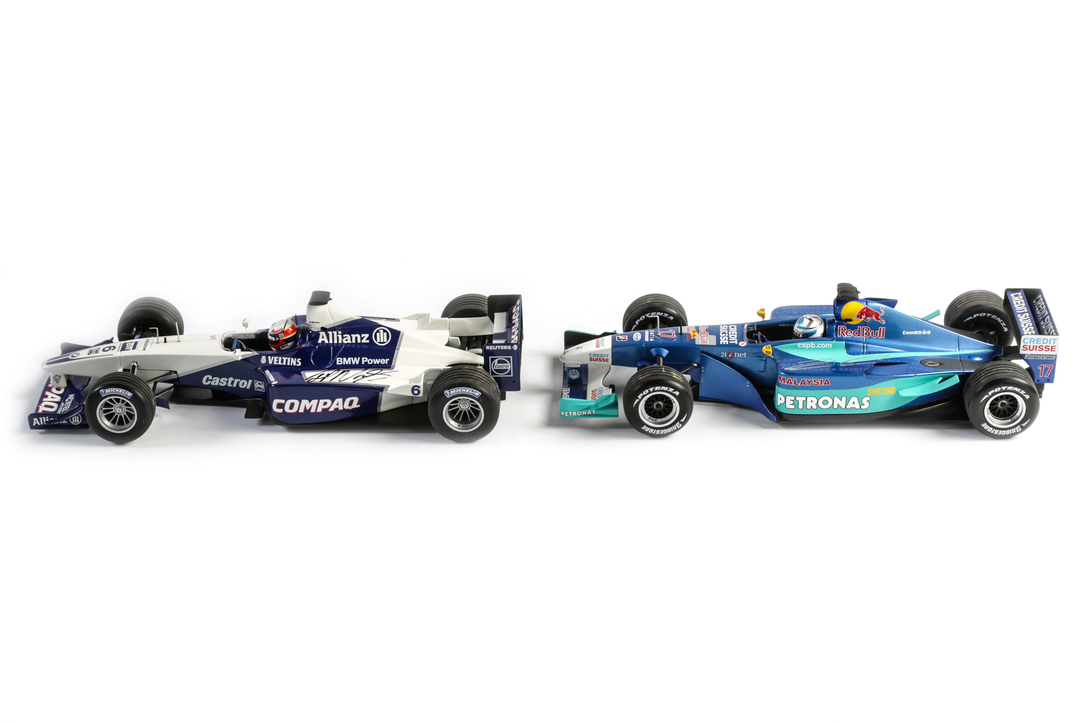 Lot 661 - Two Signed 1:18 Scale Formula One Models by