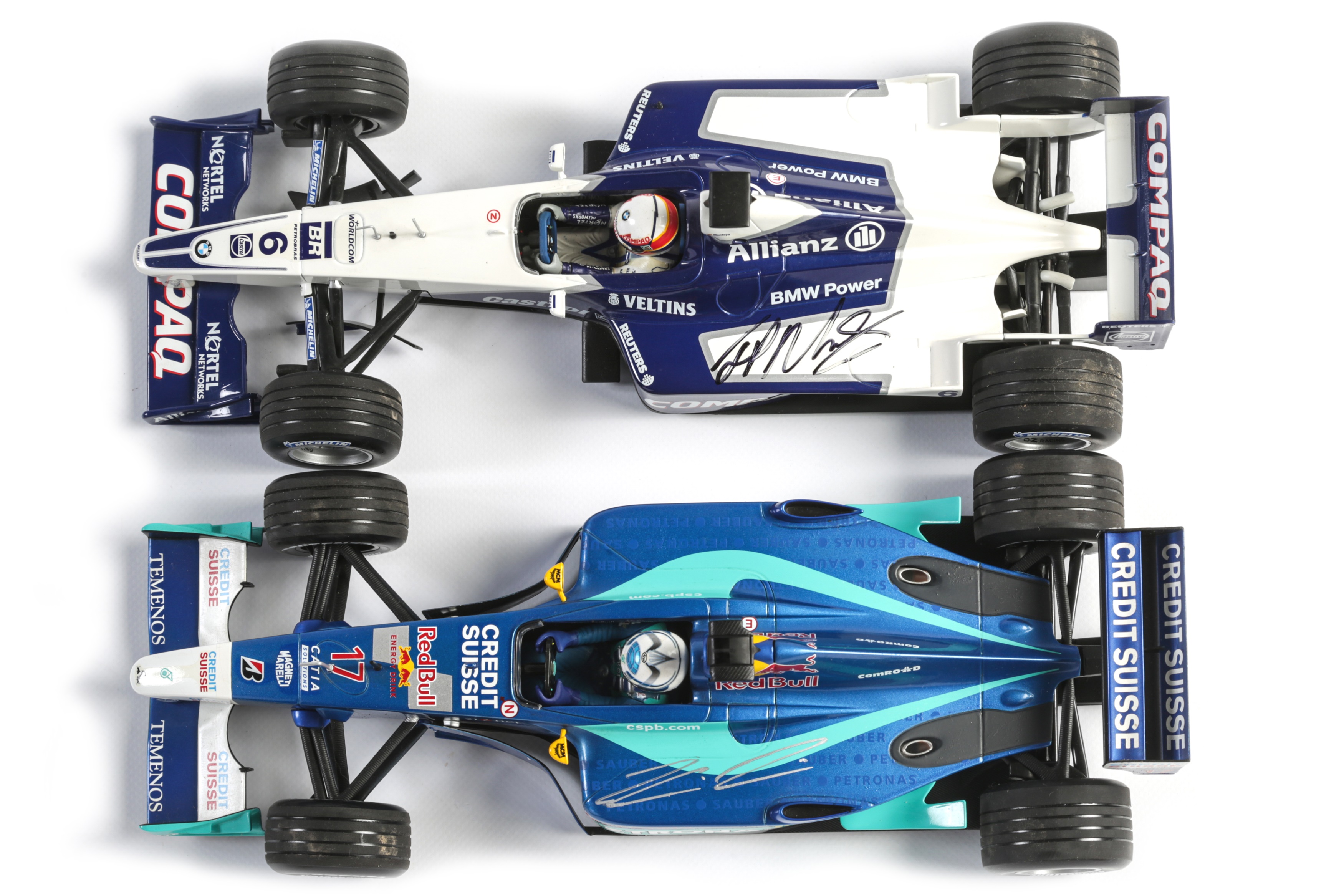 Lot 661 - Two Signed 1:18 Scale Formula One Models by