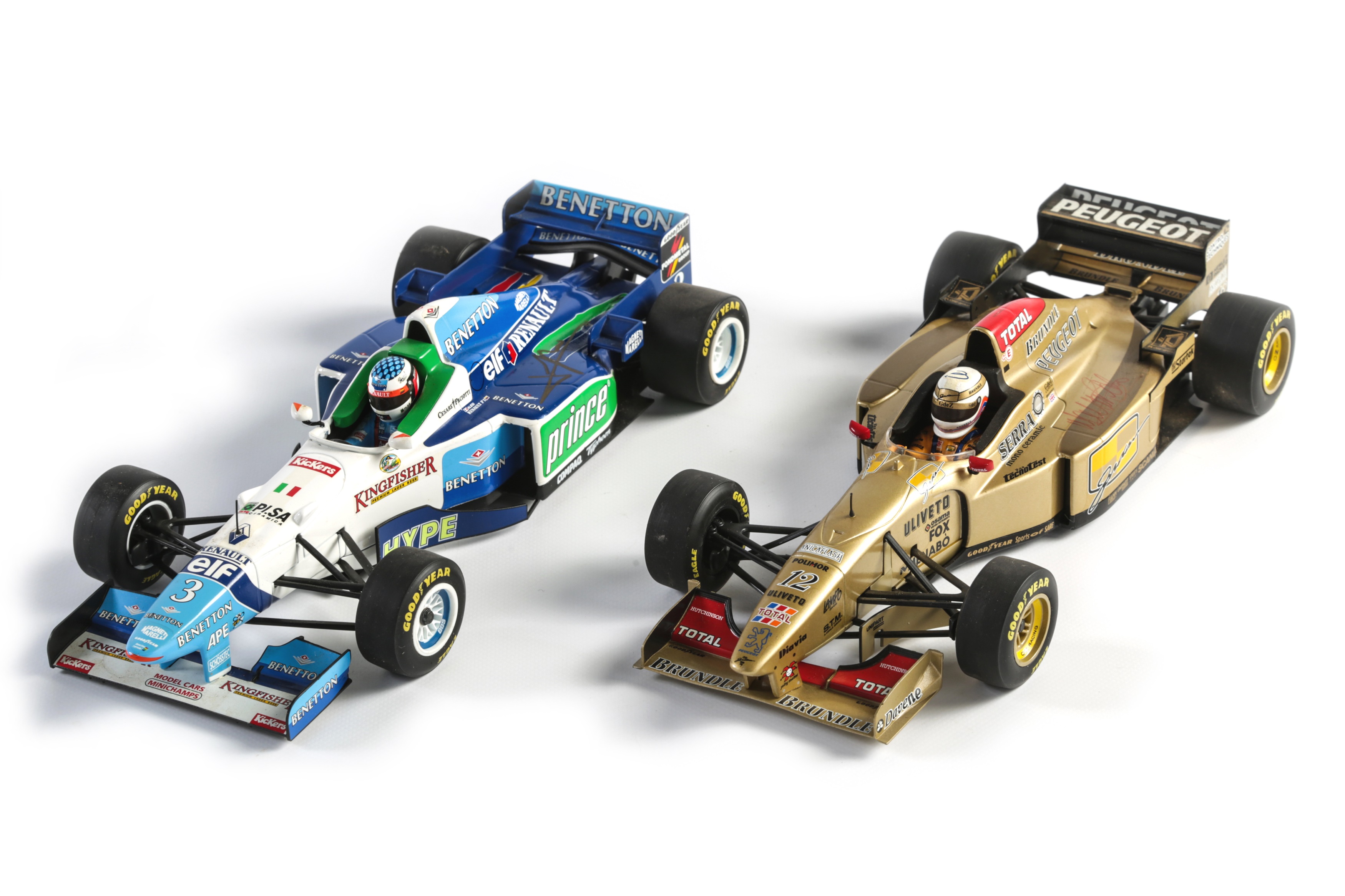Lot 664 - Two Signed 1:18 Scale Formula One Models by