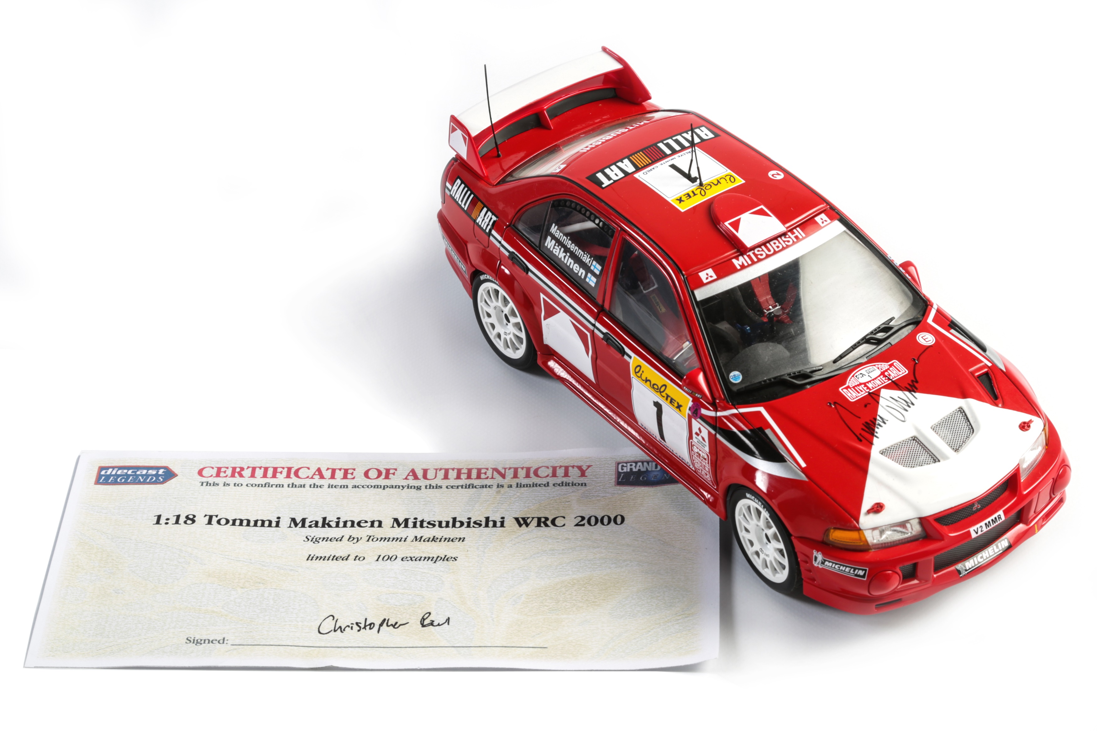 Lot 682 - Two Signed 1:18 Scale Rally Car Models