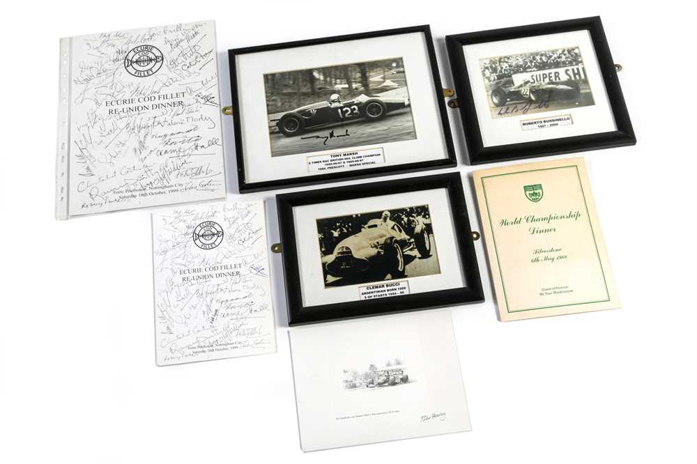Lot 697 - Signed Motor Racing Items