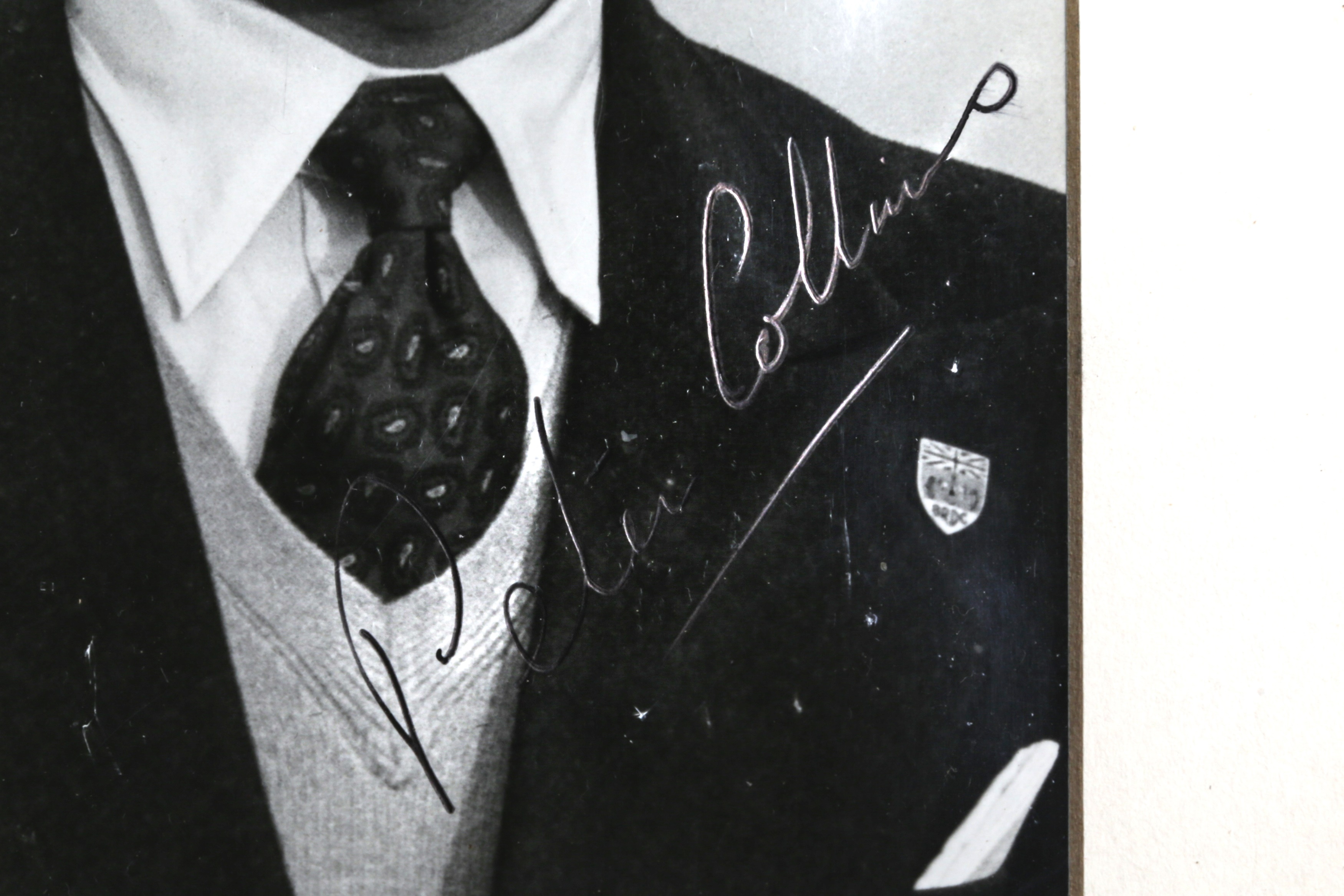 Lot 712 - Peter Collins Signed Monochrome Portrait