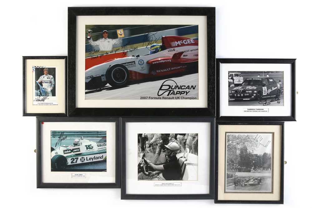 Lot 735 - Six Motor Racing Signed Photographs