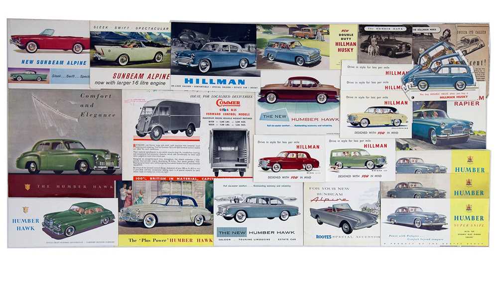 Lot 5 - Quantity of Rootes Group Sales Brochures