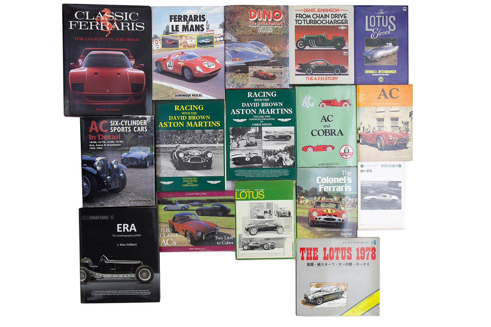 Lot 62 - Sixteen Marque-Specific Titles