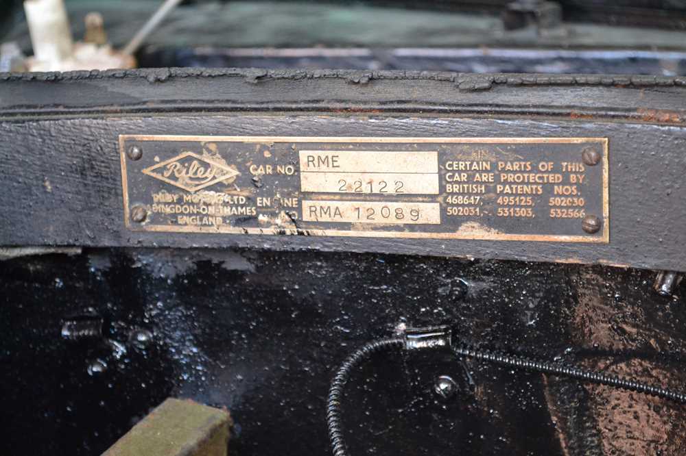 Lot 365 - 1954 Riley RME 1.5 Litre