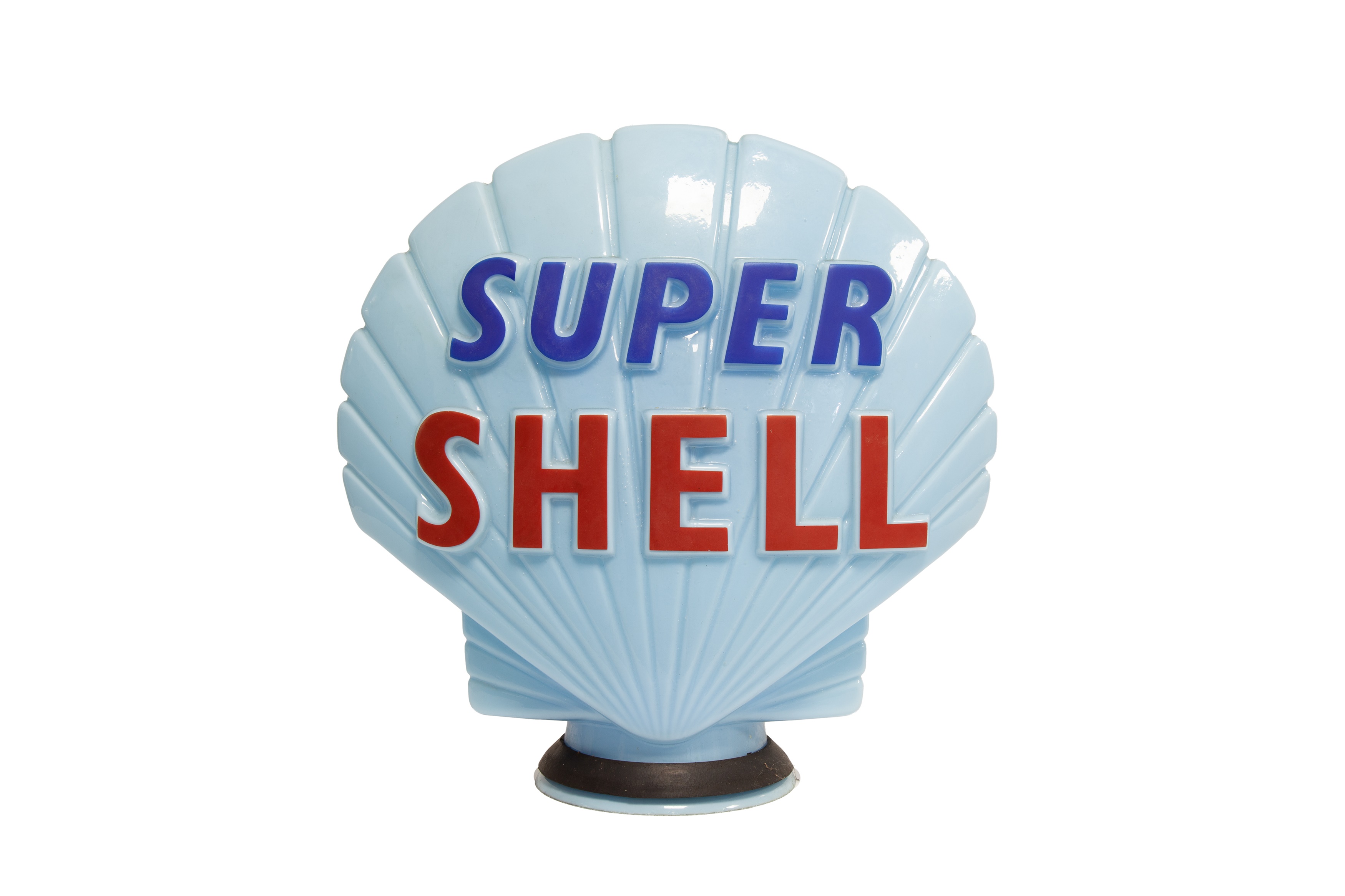 Lot 1 - Super Shell Glass Petrol Pump Globe