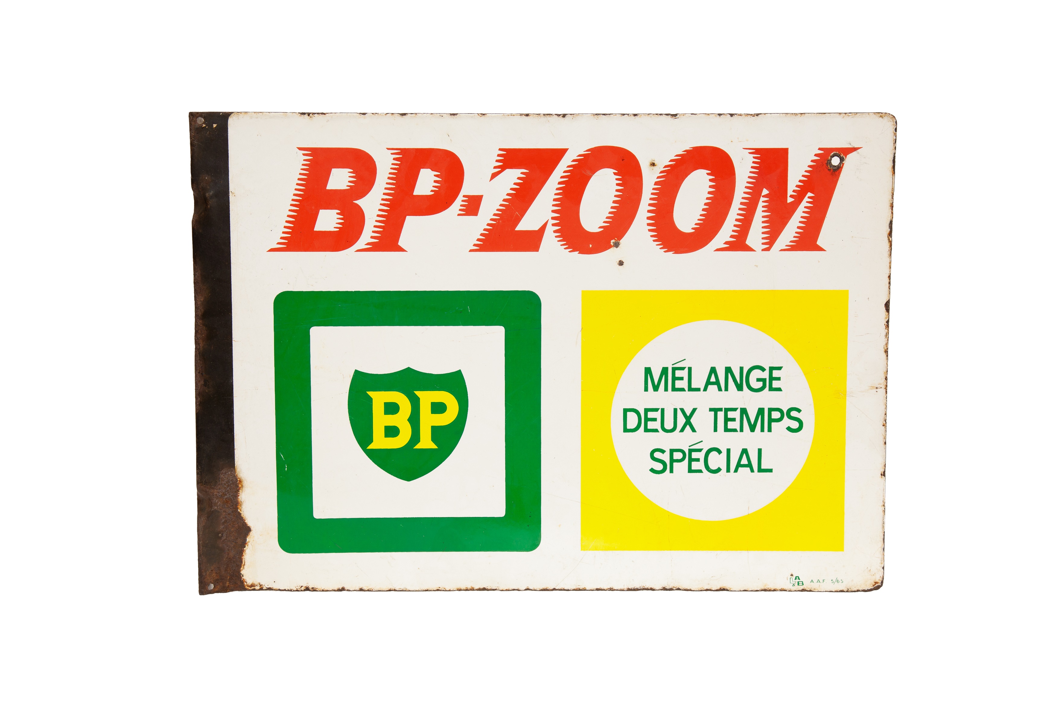 Lot 11 - BP-Zoom Enamel Sign