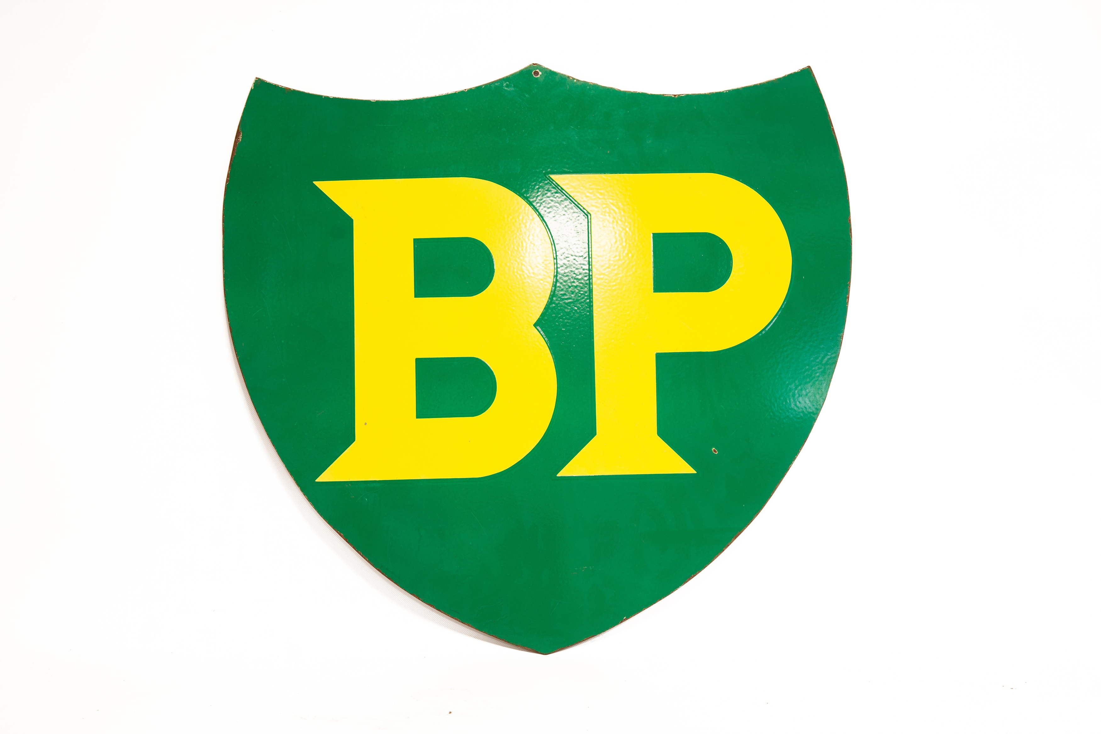 Lot 12 - BP Shield Enamel Sign