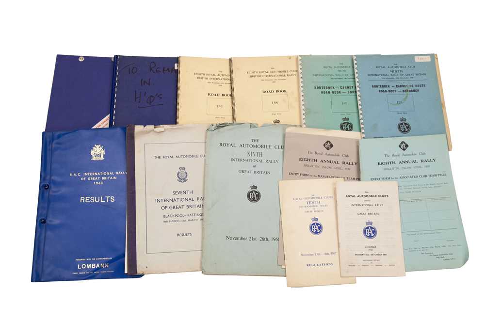 Lot 242 - RAC Lombard Rally Booklets and Leaflets,