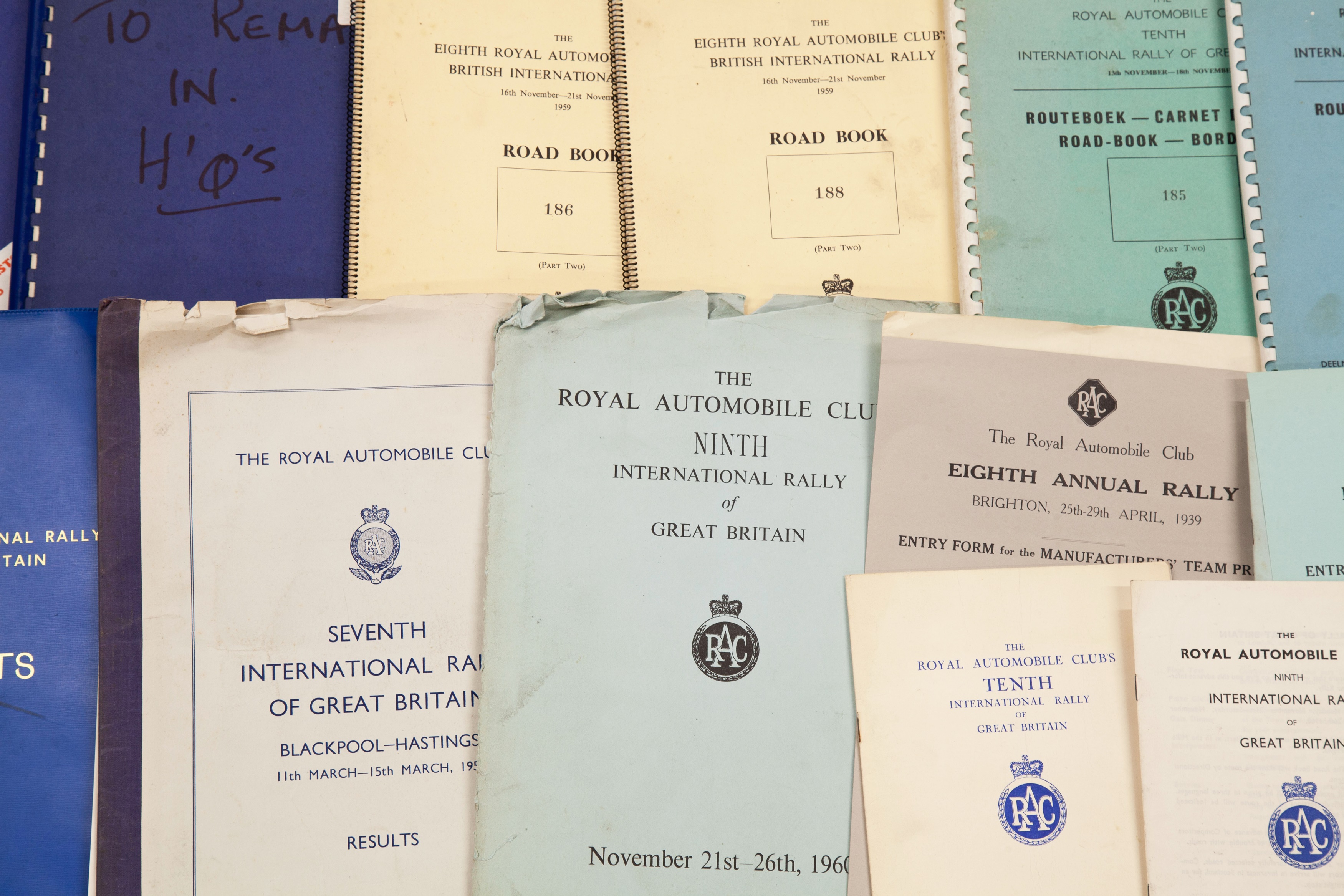 Lot 242 - RAC Lombard Rally Booklets and Leaflets,