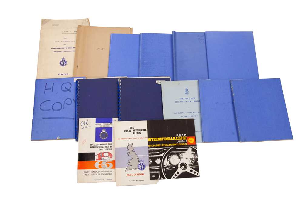 Lot 243 - RAC Rally Programmes, Booklets, Roadbooks