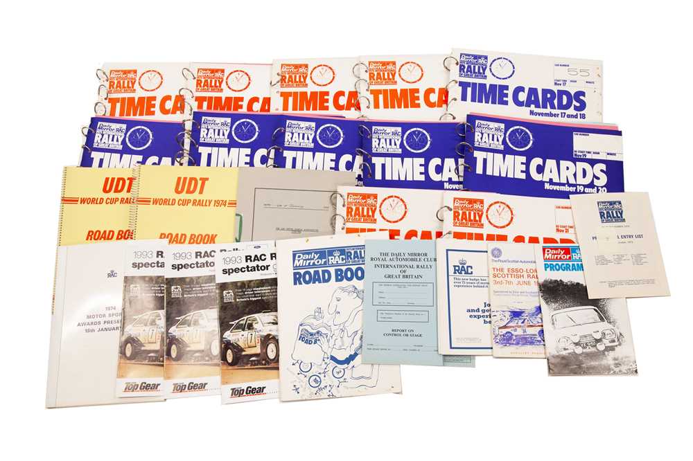 Lot 246 - RAC Rally Booklets, Programmes and Other