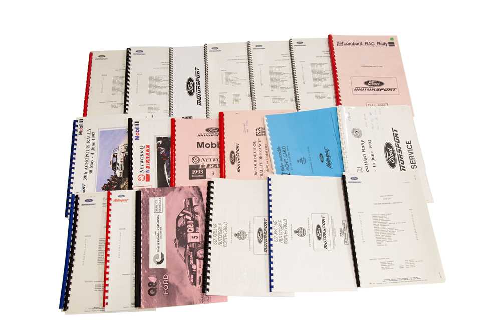 Lot 253 - Ford Motorsport Rally Competitors Booklets,