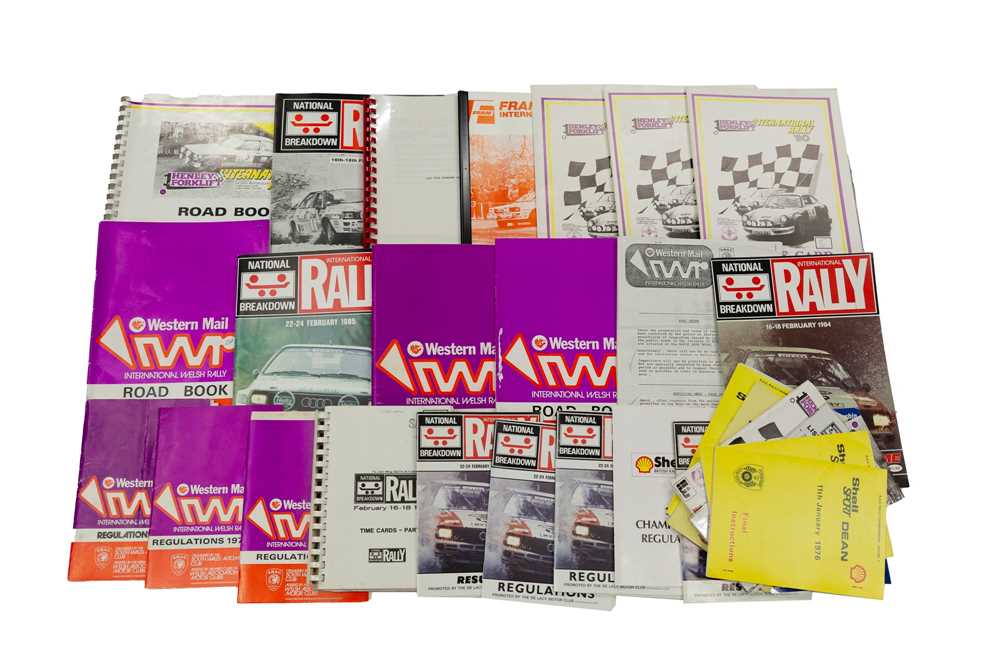 Lot 290 - Quantity of British Rallying Paperwork