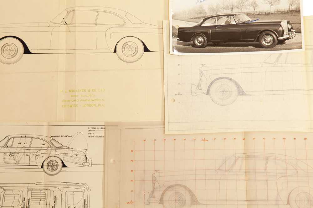 Lot 314 - Five Period Bentley Blueprint-Type Technical