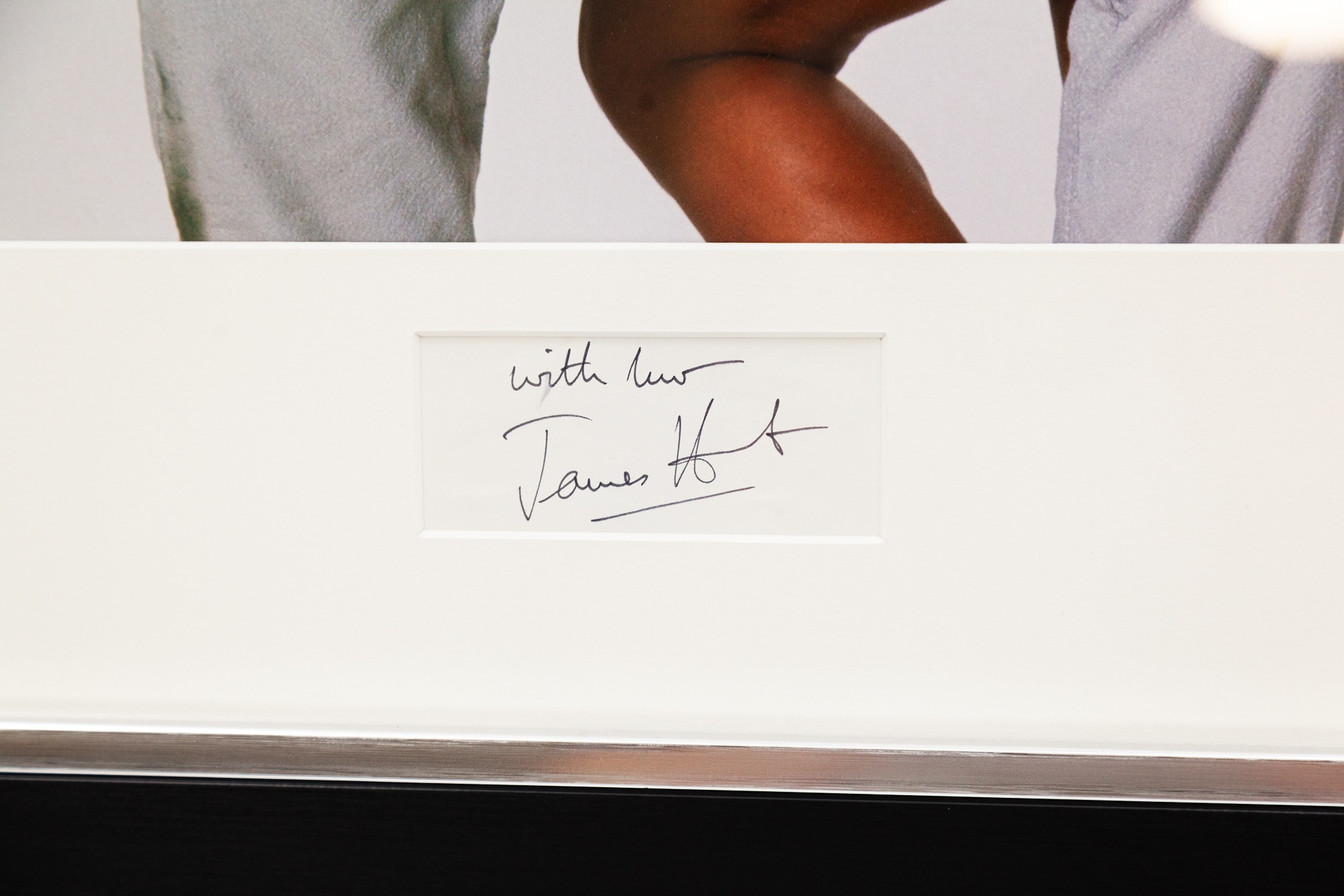 Lot 474 - James Hunt Autograph Presentation (1947