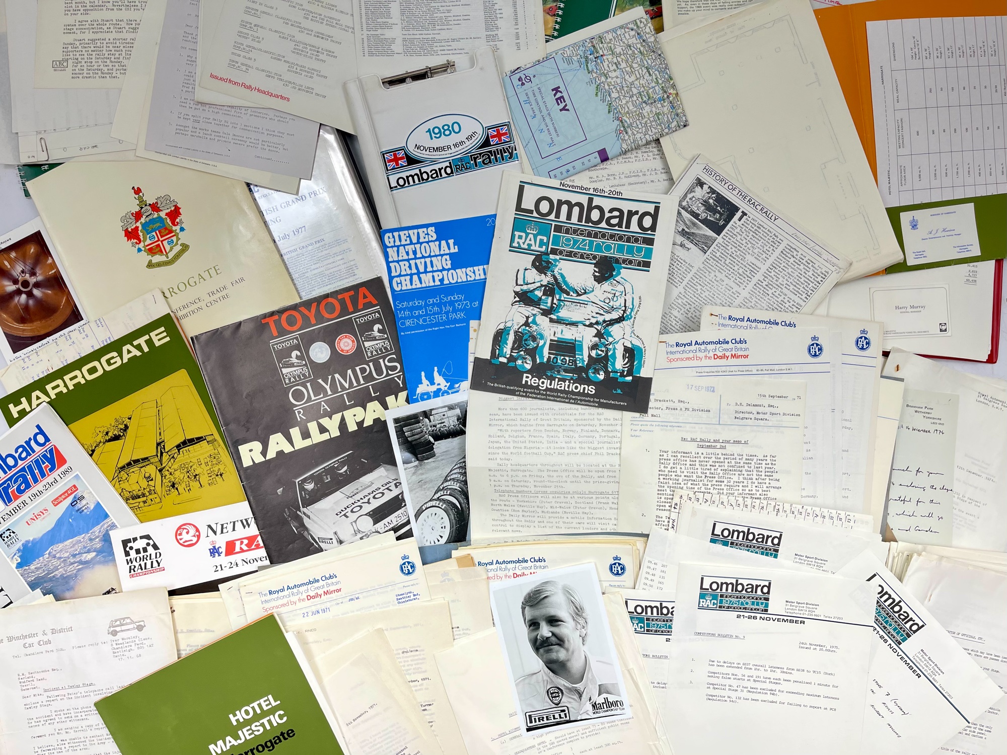 Lot 600 - Large Collection of RAC Rally Paperwork,
