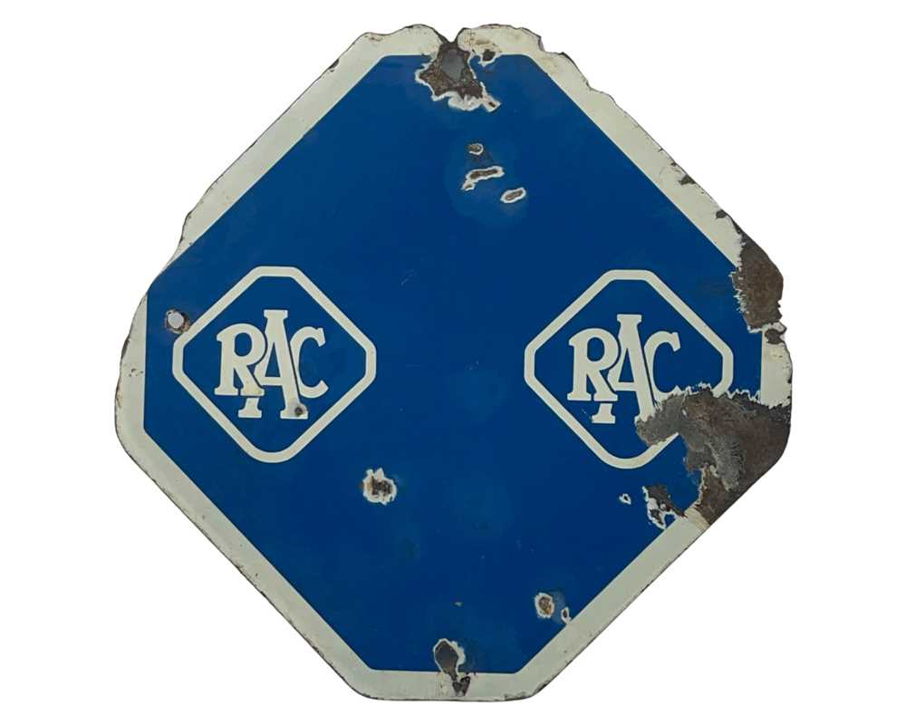 Lot 624 - RAC - Royal Automobile Club ‘E.F’ Enamel