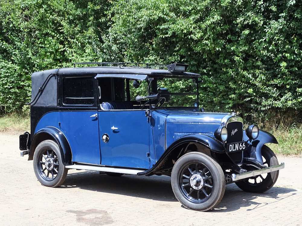 Lot 70 - 1937 Austin 12/4 'Low Loader' Taxi
