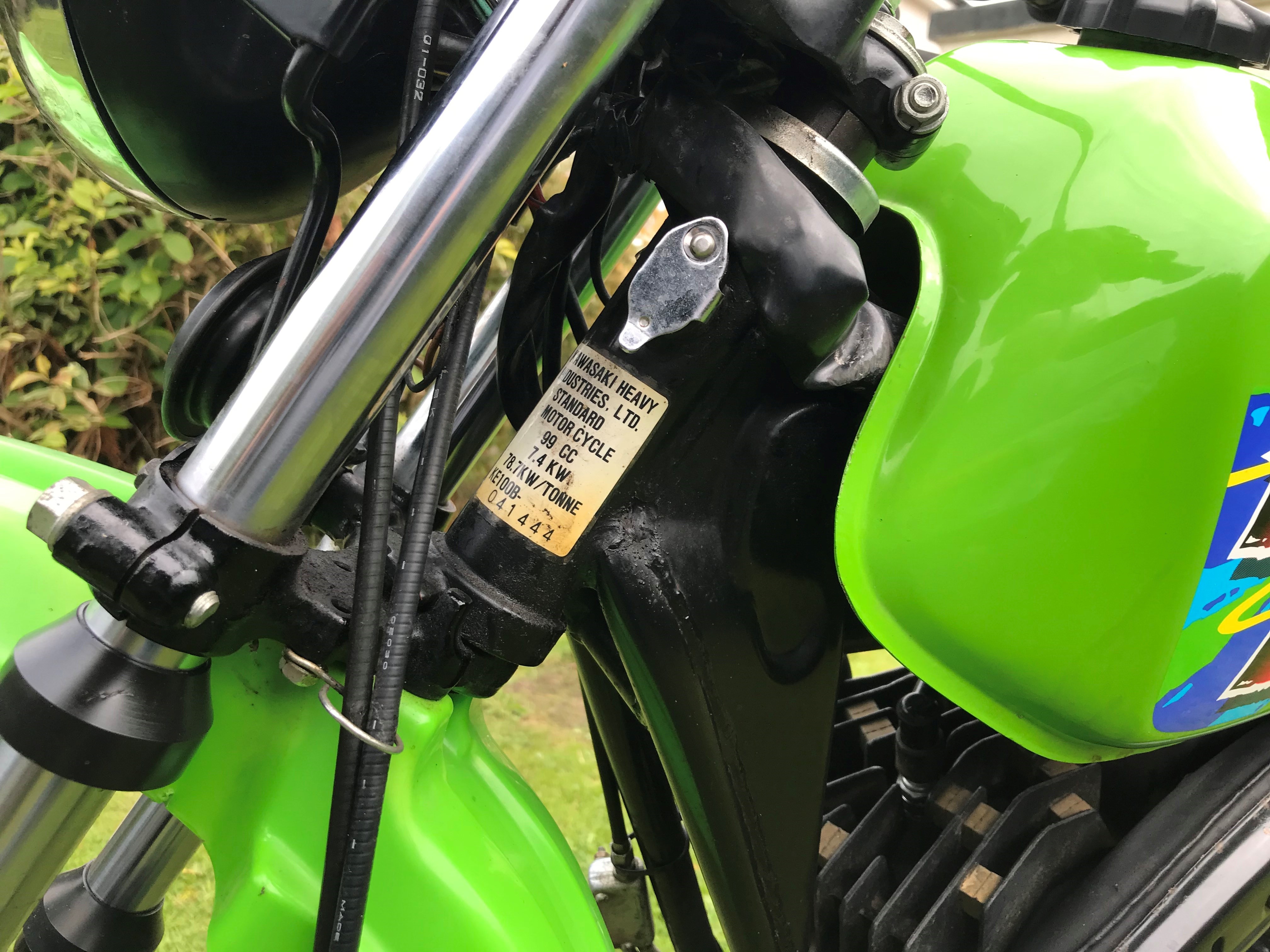 Lot 81 - 1997 Kawasaki KE100