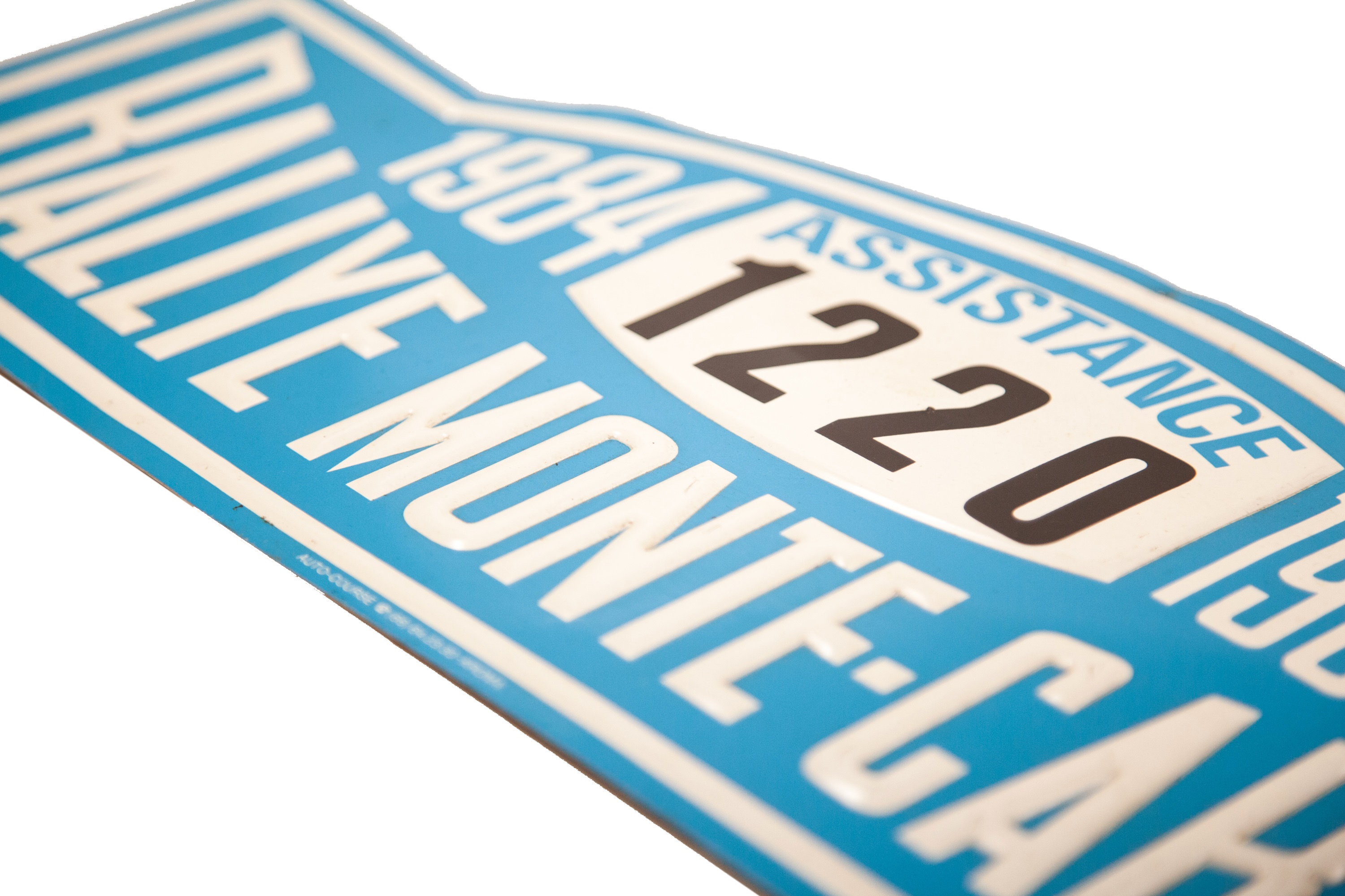 Lot 261 - Monte Carlo Rally Plate, 1984