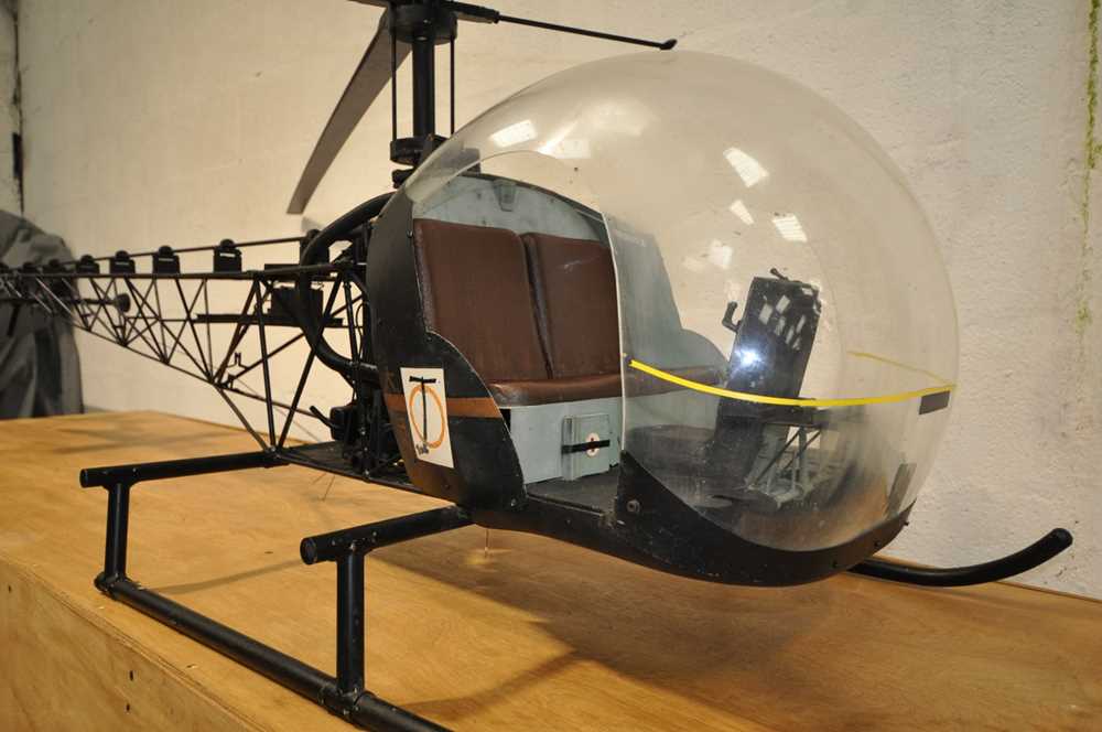 Lot 293 - James Bond Bell 47G Model Helicopter - Used