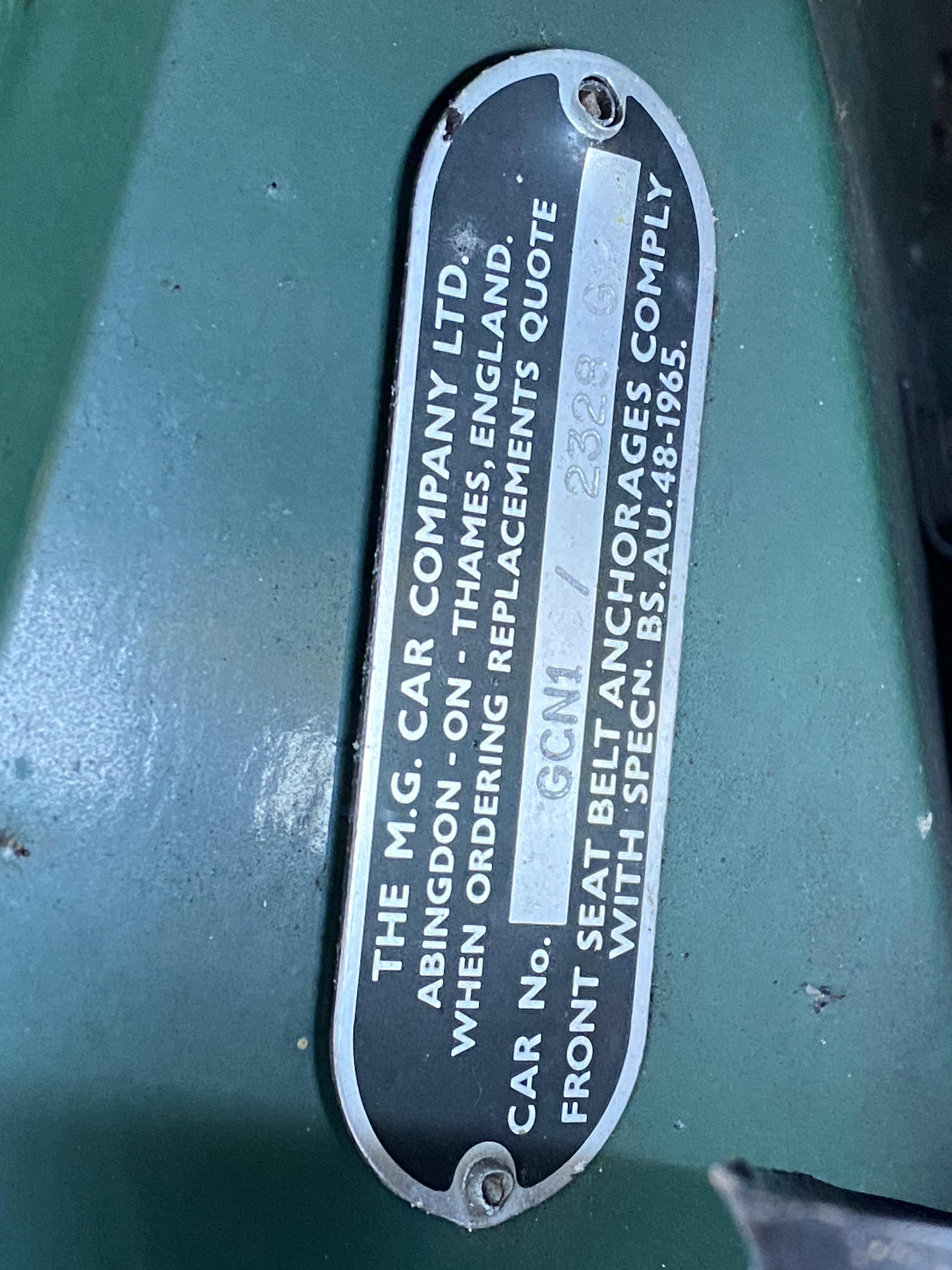 Lot 88 - 1969 MG C Roadster