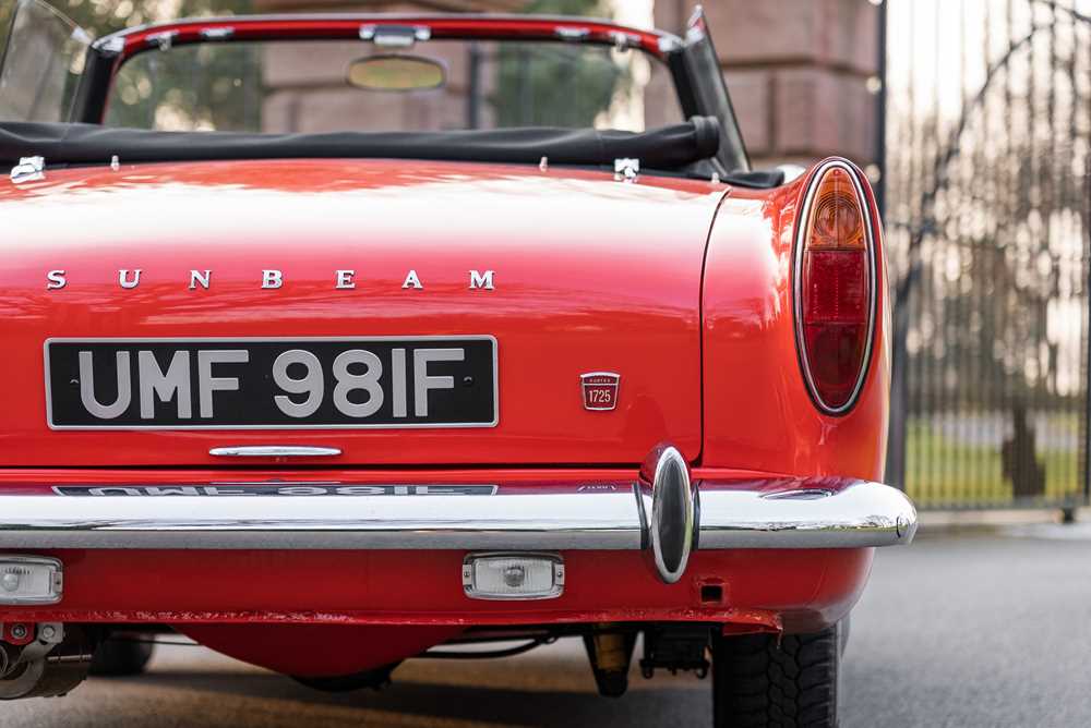 Lot 12 - 1968 Sunbeam Alpine Series V Roadster